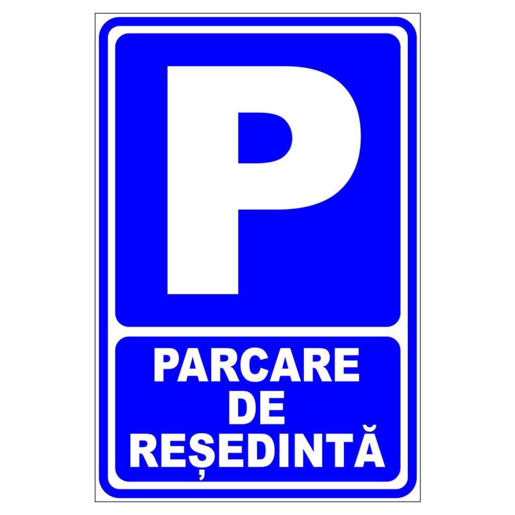 Placuta indicatoare parcare, parcare de resedinta, 300x400 mm, PVC, 1 ...